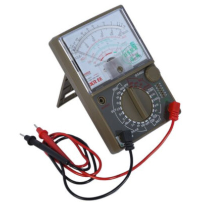 80x60mm Large Analogue Multimeter Includes Test lead Set Requires 2x AA ...