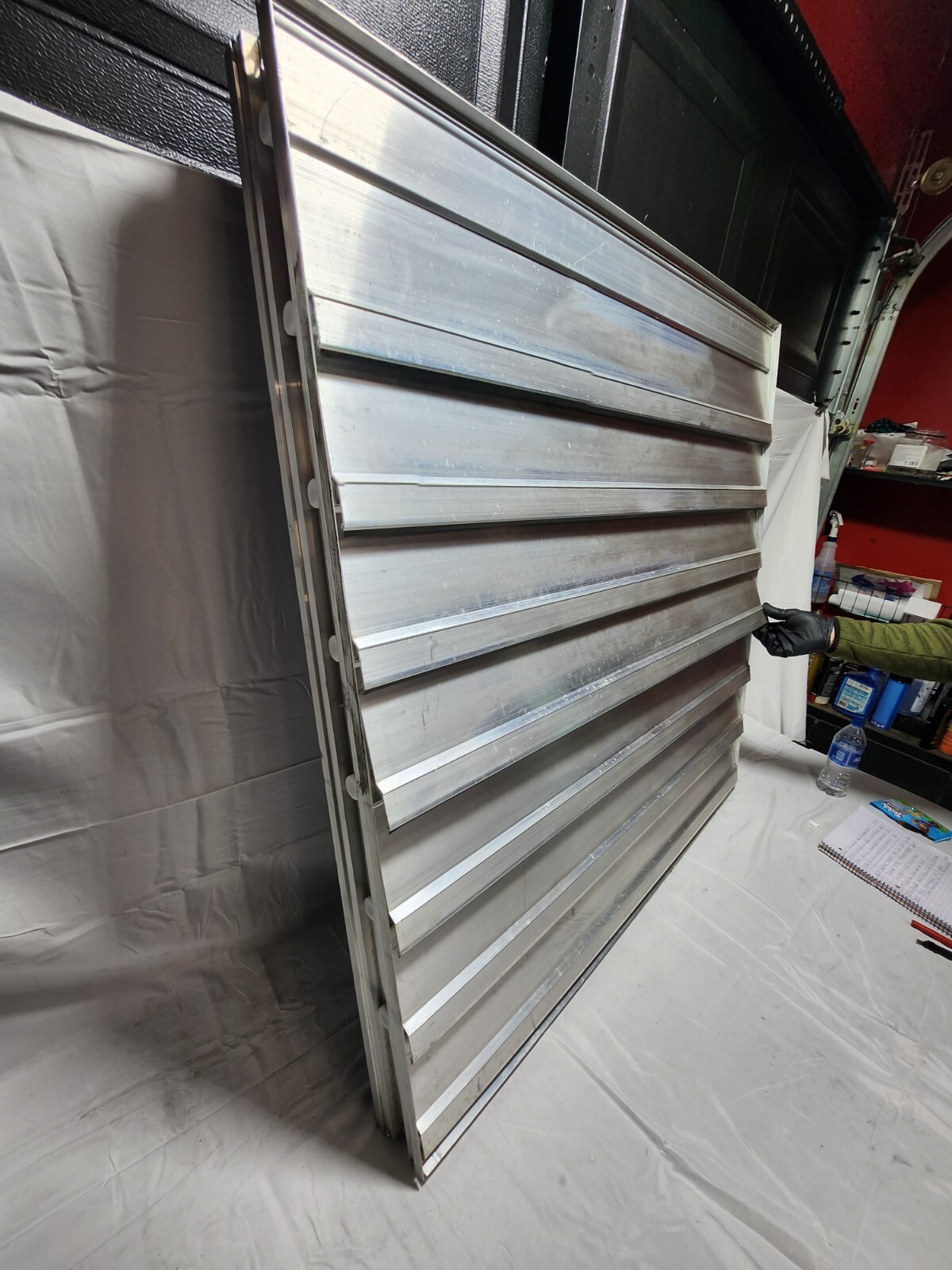 Shutter for Exhaust Fan 40" Wall Mount Aluminum Backdraft Gravity ...