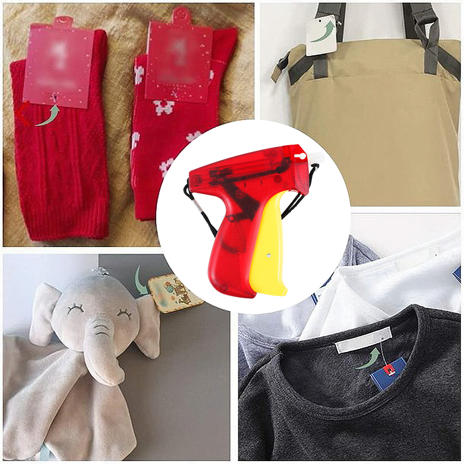 Tagging Tool Kit with 2000 Micro Fasteners Mini Stitch Tag Tool Clothes ...