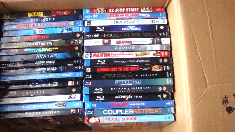 *33* Blu-Ray Movie Lot *Like New* w/ Slip Covers *NO DVD'S or DIGITAL ...