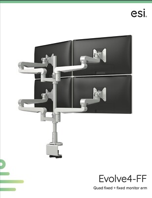 ESI EVOLVE4 - Multi Display 4 Monitor Mount - Brand New in Box!! | eBay