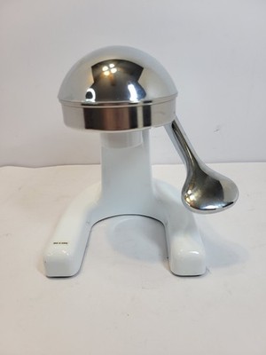 Metrokane Mighty OJ Juicer Vintage White Citrus Fruit Manual Gourmet ...