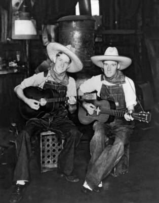 1930s American Country Music Icons The Delmore Brothers Old Photo ...