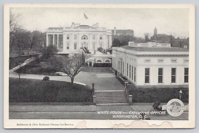 Vintage Post Card White House & Executive Offices Washington D.C. A354 ...