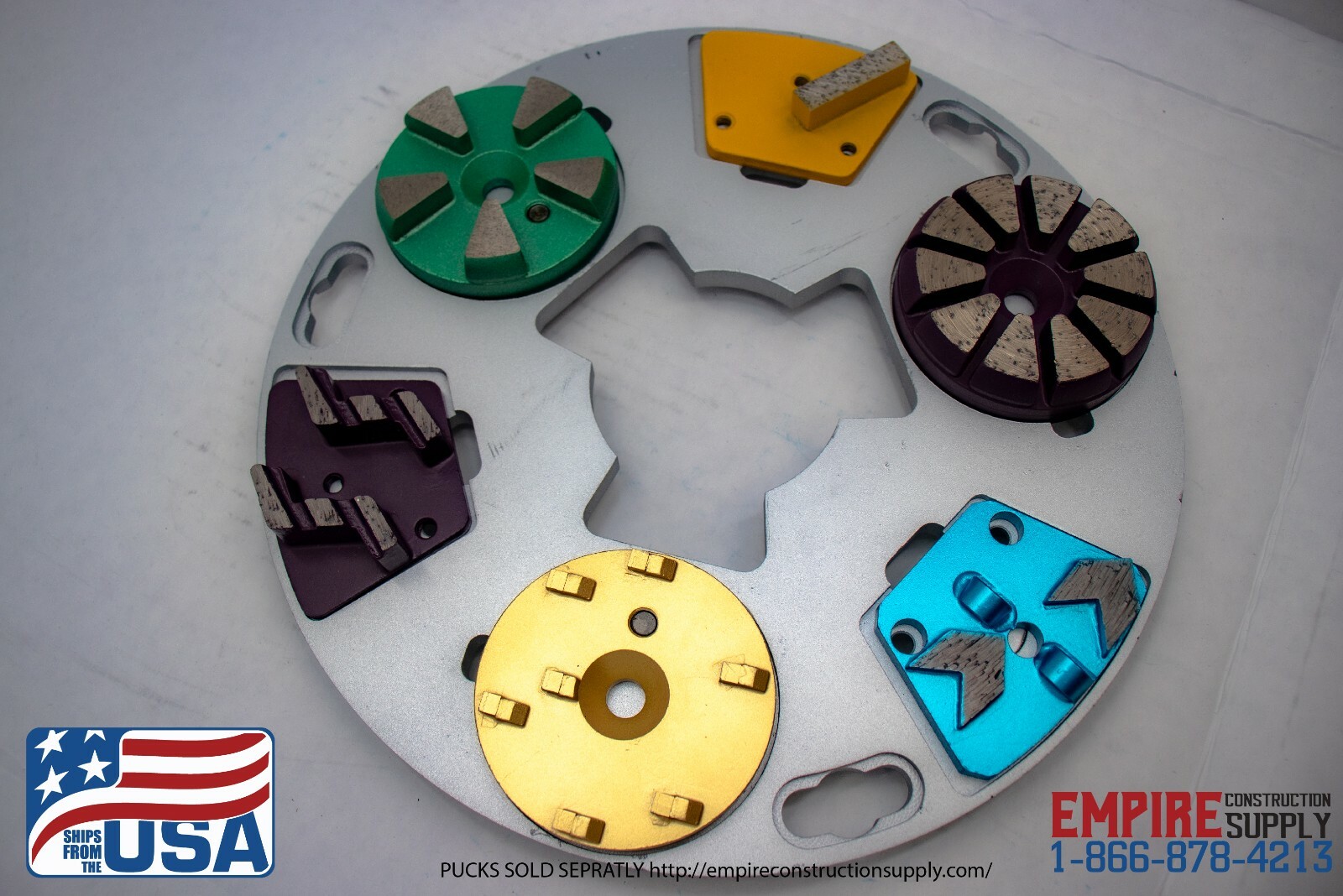 11” Magnetic plates HTC / CPS / SAS Concrete polishing grinding ...