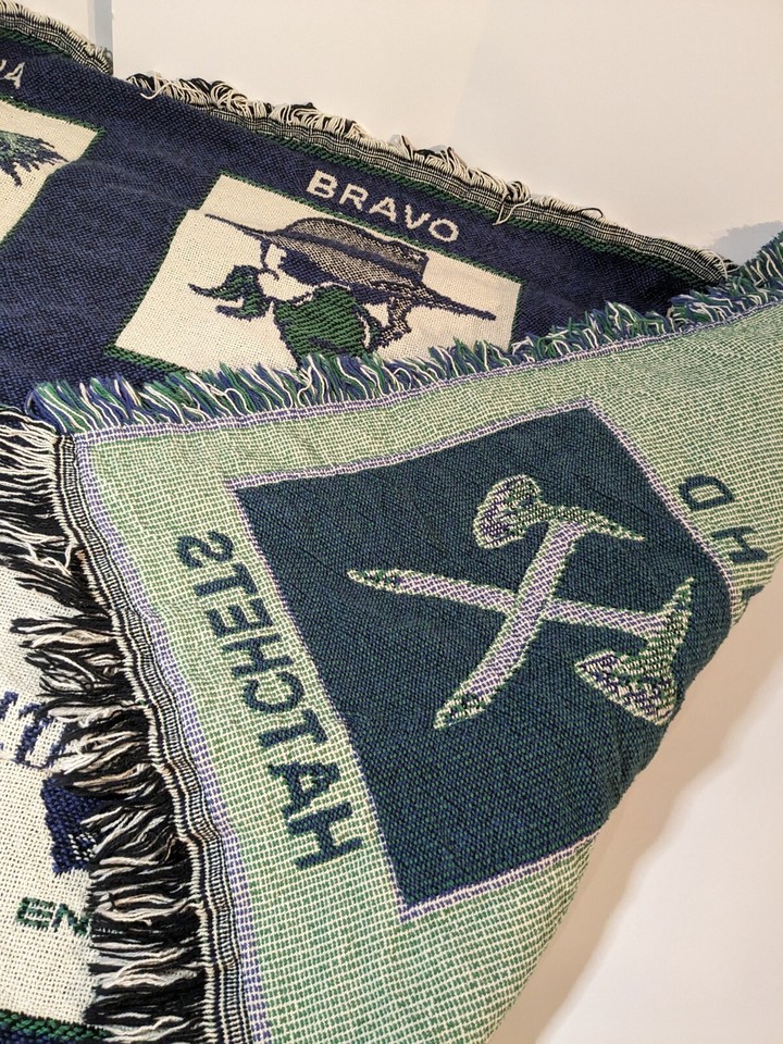 Dexheim Germany 123rd Anderson Barracks Art, Throw Blanket Woven Afghan ...