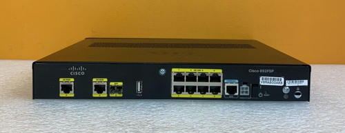 Cisco C892FSP-K9 (8) Ethernet Ports, High Performance Security Router ...