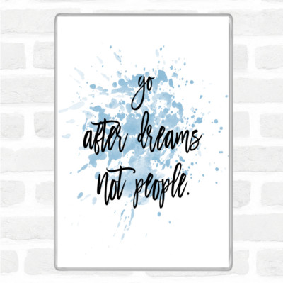 Go After Dreams Inspirational Quote Jumbo Fridge Magnet | eBay UK