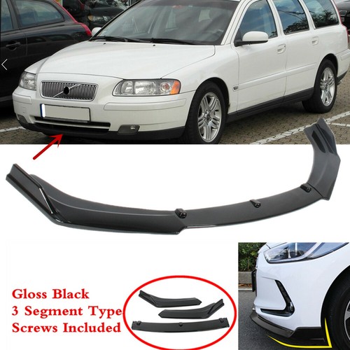 Add-on Universal Fit For VOLVO V70 2001-2007 Front Bumper Lip Spoiler ...