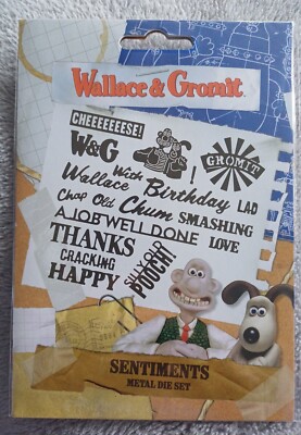 Wallace And Gromit Metal Die Set. Sentiments. New. | eBay UK