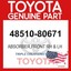 48510-80671 Toyota Absorber ASSY Shock Front RH 4851080671 Genuine OEM ...