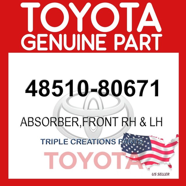 48510-80671 Toyota Absorber ASSY Shock Front RH 4851080671 Genuine OEM ...