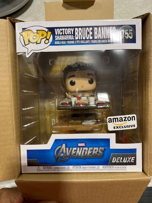 Marvel Avengers Hulk Bruce Banner Funko Pop! Figure #755 Amazon ...