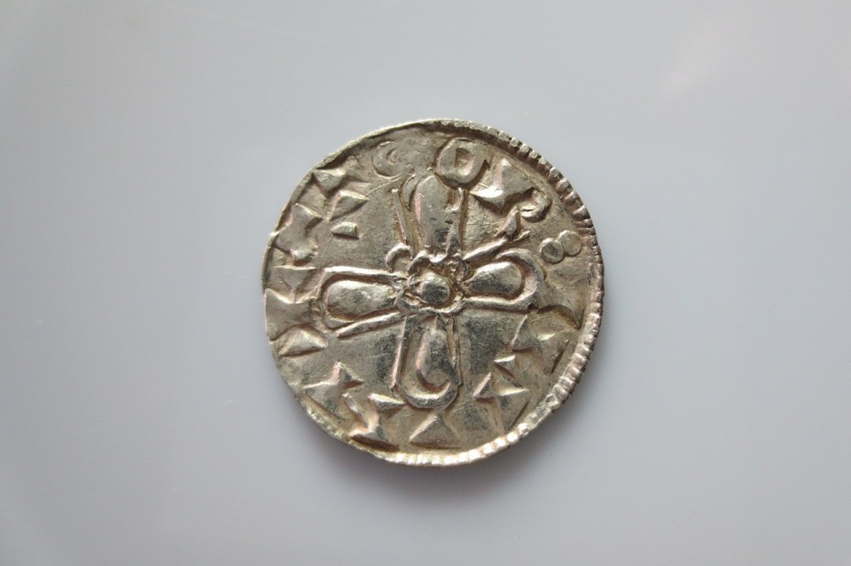 Danemark 11 cntury silver uncirculated penny, Harald Hen (1074/76-1080 ...