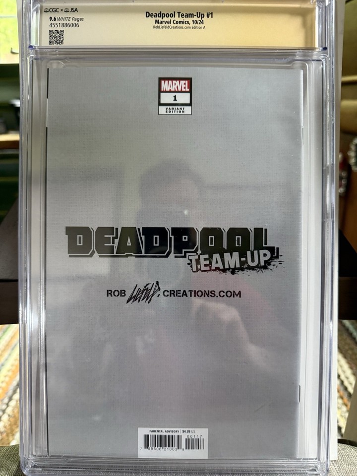 Deadpool Team-Up #1 Liefeld Edition A - CGC 9.6 Signed w/ Blood ...