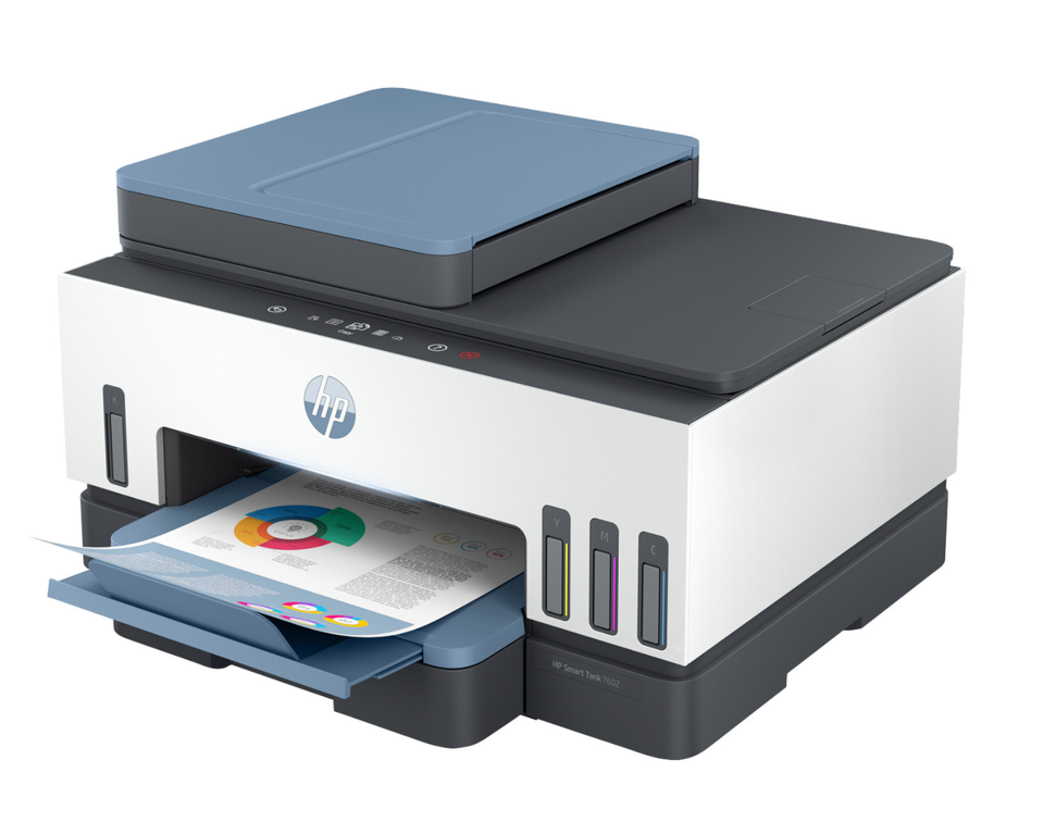 HP Smart Tank 7602 Wireless All-in-One Color Tank Printer 3 Years Ink ...