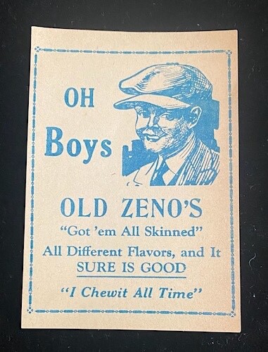 Old Zeno Gum Machine Paper Label For Wooden Zeno Gum Vending Machine | eBay