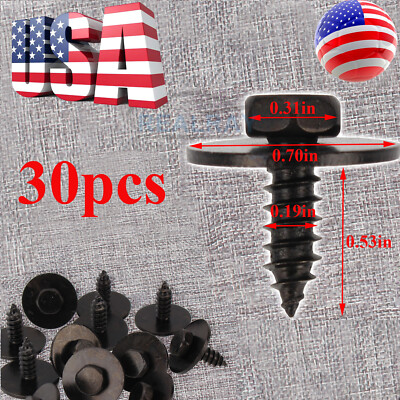 30pcs Hex Head Screw Bolt Fender Liner Under Cover Retainer For BMW ...