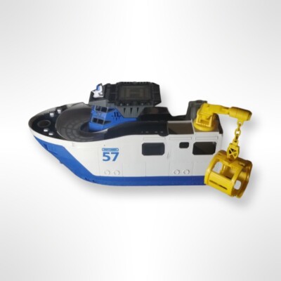 Matchbox 57 Mission Marine Rescue Shark Ship Boat- Needs Shark. Fast ...