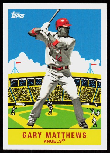 2007 Topps Flashback Fridays Gary Matthews #FF22 BASEBALL Los Angeles ...