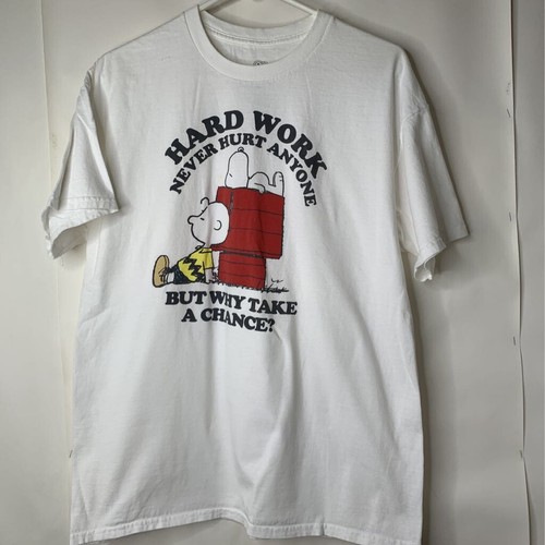 Snoopy Charlie Brown Hard Work Never Hurt Anyone Pean… - Gem