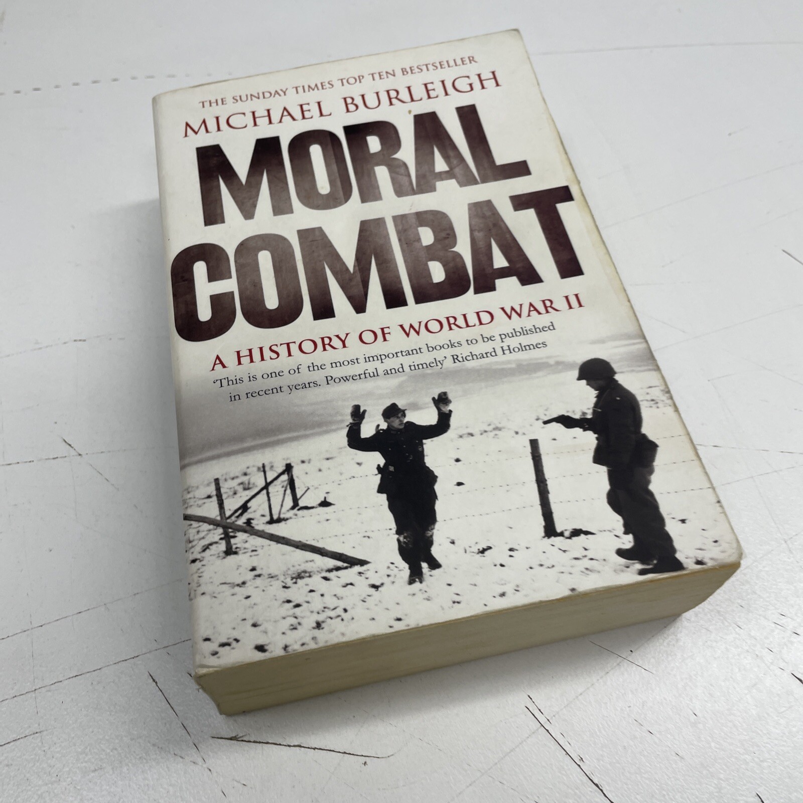 ORIGINAL VINTAGE War Book Novel Paper WW2 War Moral Combat Burleigh ...