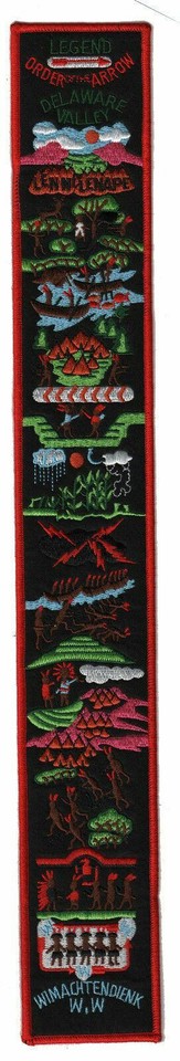 OA Legend Strip Black Felt Background Plastic Back Order of the Arrow ...