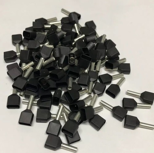 100 x Panduit FTD78-8 Pan-Term Ferrules - 16AWG 8mm Black Sleeve ...