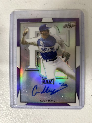 2019 Leaf Perfect Game All-American Classic - Coby Mayo #BA-CM2 Purple ...