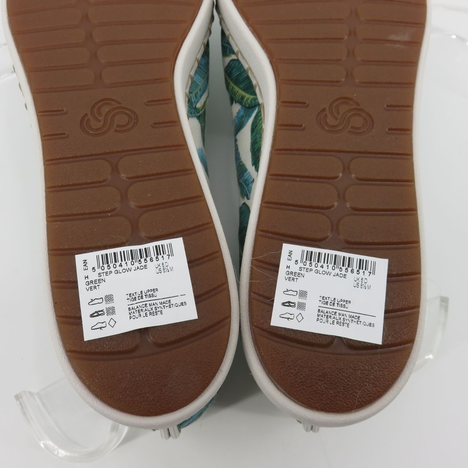 Clarks Step Glow Jade Cloudsteppers Women 8.5 M Slip On Shoes NO ...