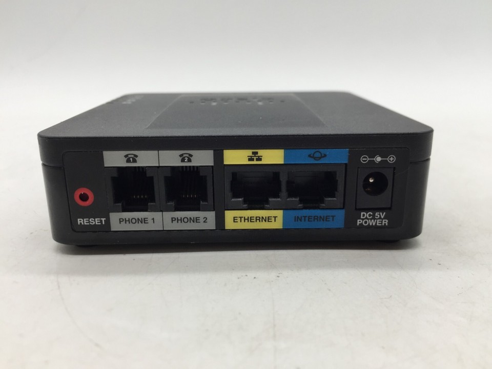GENUINE Cisco SPA122 2 Port VoIP IP SIP Analog Adapter Router UNIT ONLY ...