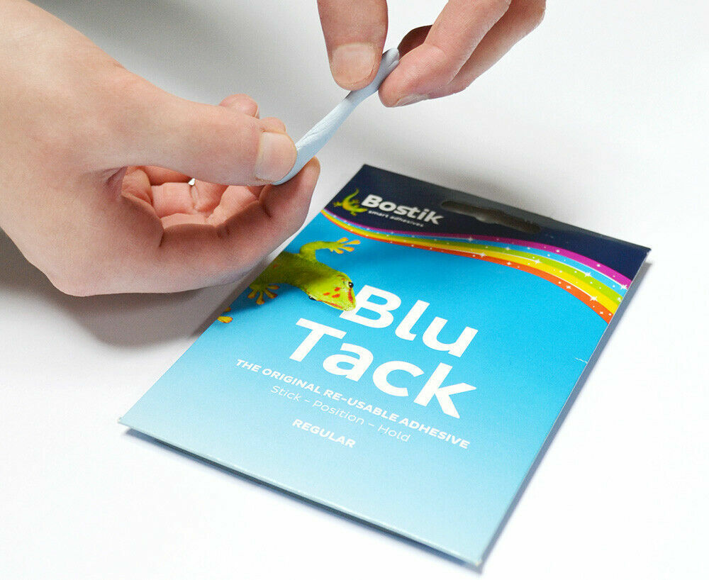 BOSTIK Blue Tack 120g Reusable Adhesive 2 Pack for Home & Office Use ...