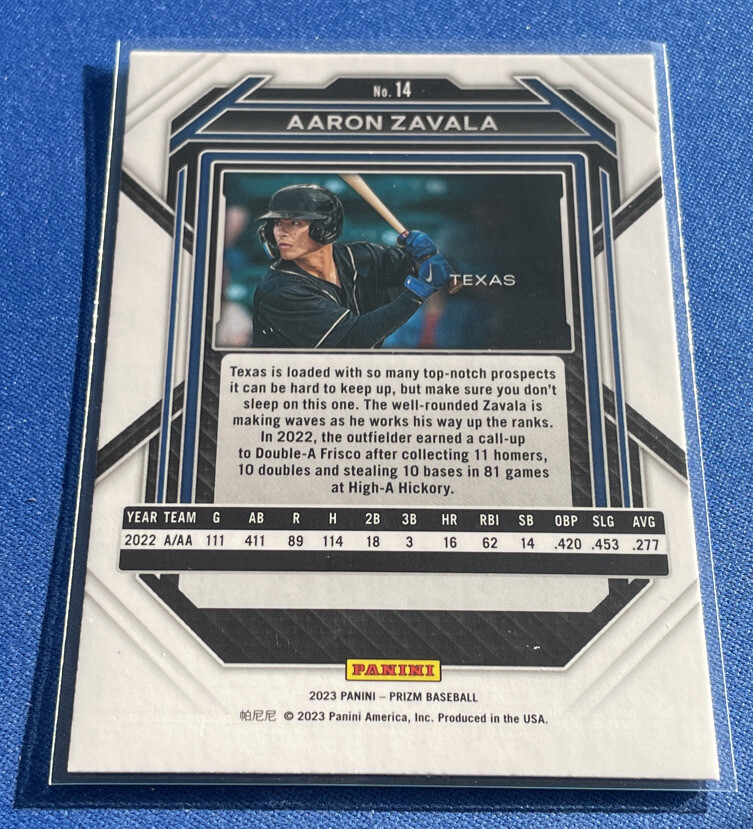 2023 Panini Prizm Baseball #14 Aaron Zavala Texas Rangers | eBay