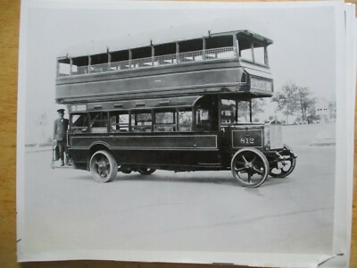 1915 Omnibus Fifth Avenue Coach Company Bus New York City NYC OLD Photo ...