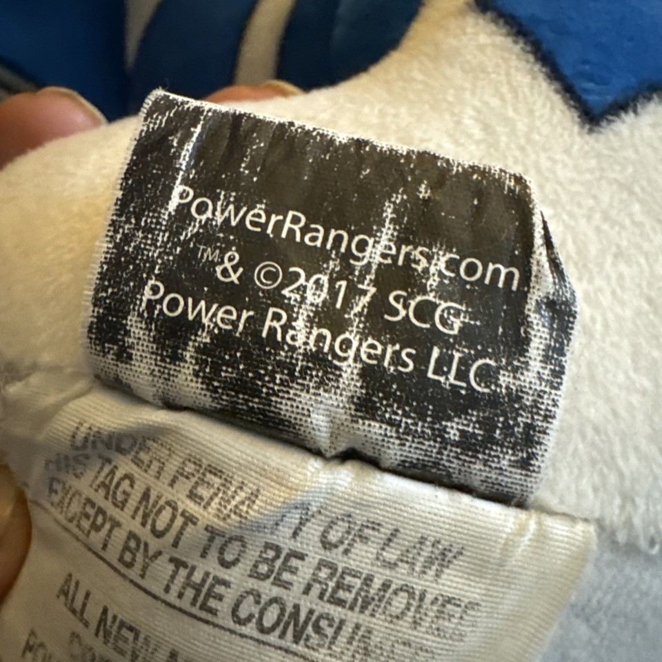 Mighty Morphin Power Rangers Big Head Plush Pillow Blue Rangers Appox ...