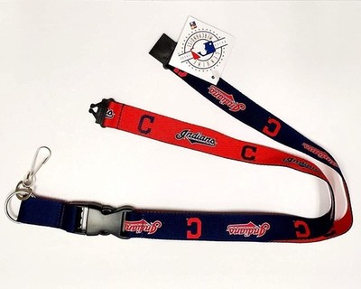 Cleveland Indians Guardians Lanyard Keychain Double Sided Breakaway ...