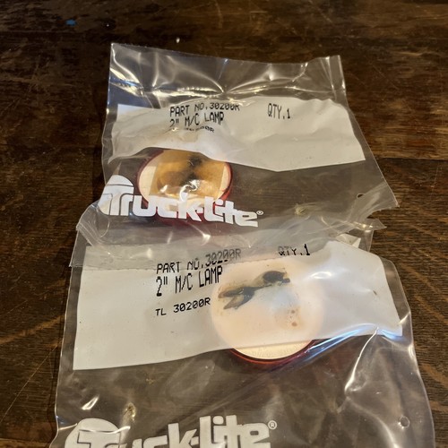 2 NOS Trucklite 30200R 2" Red Marker Lights | eBay