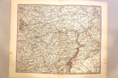 1877 ANTIQUE STIELER ATLAS MAP OF EASTERN EUROPE-CENTRAL RUSSIA ...