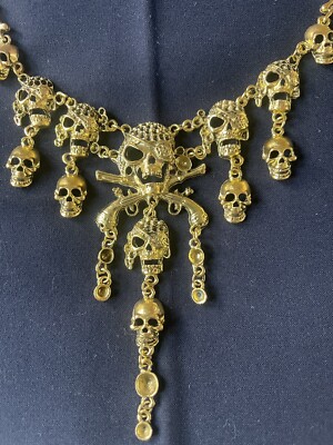 Gothic Skeleton Bones Revolver Gun Punk Biker Motorcycle Pirate Pendant ...