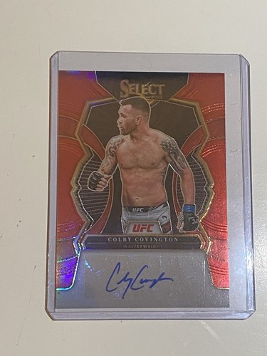 2023 panini select colby covington autograph red /99 | eBay