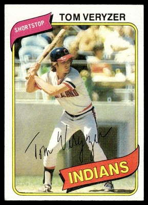1980 Topps Tom Veryzer Cleveland Indians #276 | eBay