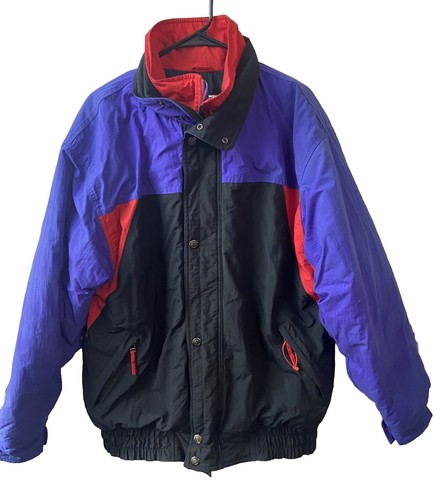 Green Mountain Mens Large Vintage Colorful Parachute Material Ski ...