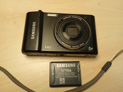 WORKING Samsung ES90 Black Compact Digital Camera 14.2 Megapixels ...