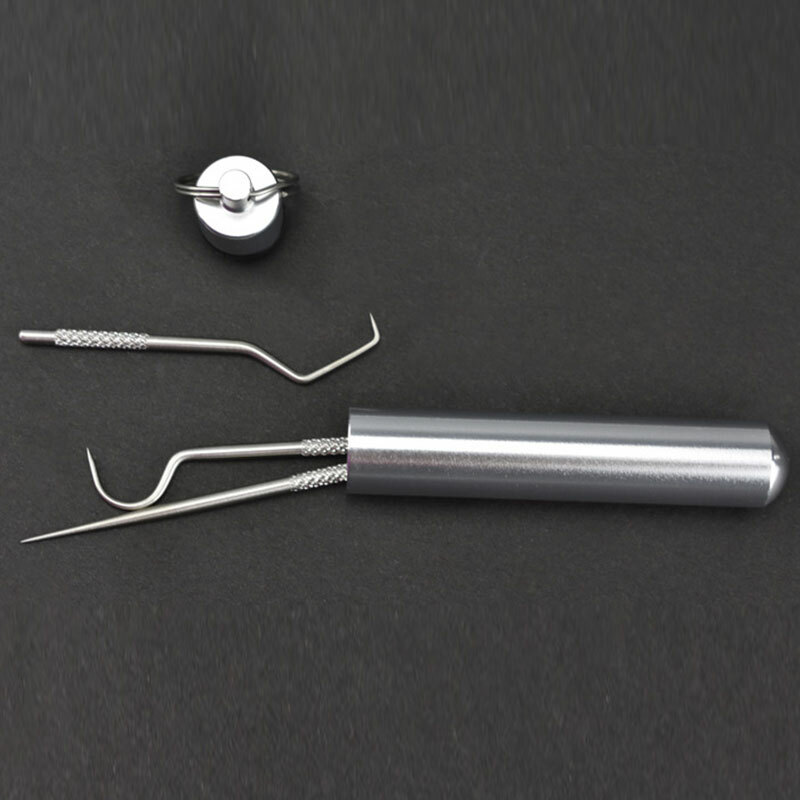 7/5/4/3X Portable Stainless Steel Toothpick Kit Pocket Toothpick Floss ...