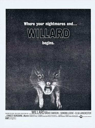 Willard 1971 ORIGINAL Vintage 9x12 Industry Ad Bruce Davison Elsa ...
