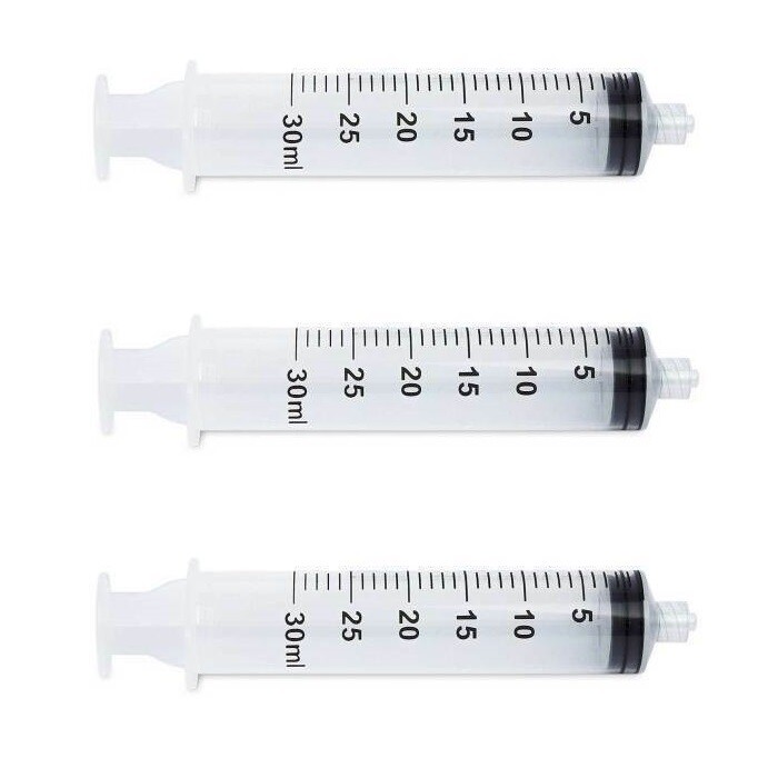 5x 30mL Syringe Luer Lock Screw-in Tip Liquid Medical Plastic Sterile 1oz/30cc | eBay