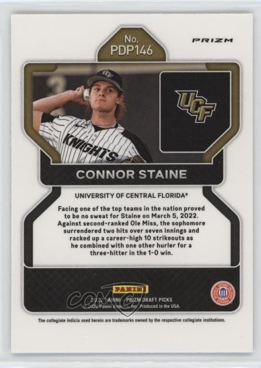 2022 Panini Prizm Draft Picks Silver Prizm Connor Staine #PDP146 | eBay