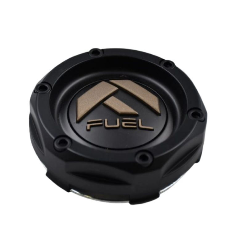 Fuel Wheels Satin Black w/ Bronze Logo Wheel Center Cap Hub Cap 1003 ...