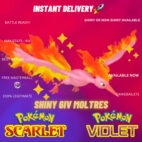 Shiny Moltres 6IV🔥Pokemon Home | Fast Delivery!🚀 | eBay Australia