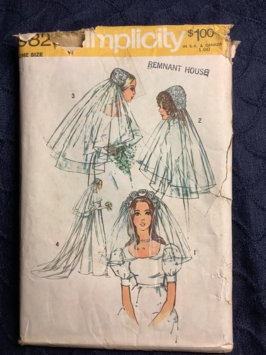Simplicity Pattern 9826 Wedding Veil One Size UNCUT | eBay
